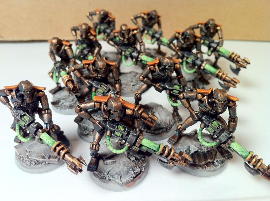 Necron Warriors, Necrons, Steampunk - 1st Necron Warrior squad - nearly finished - Gallery ...